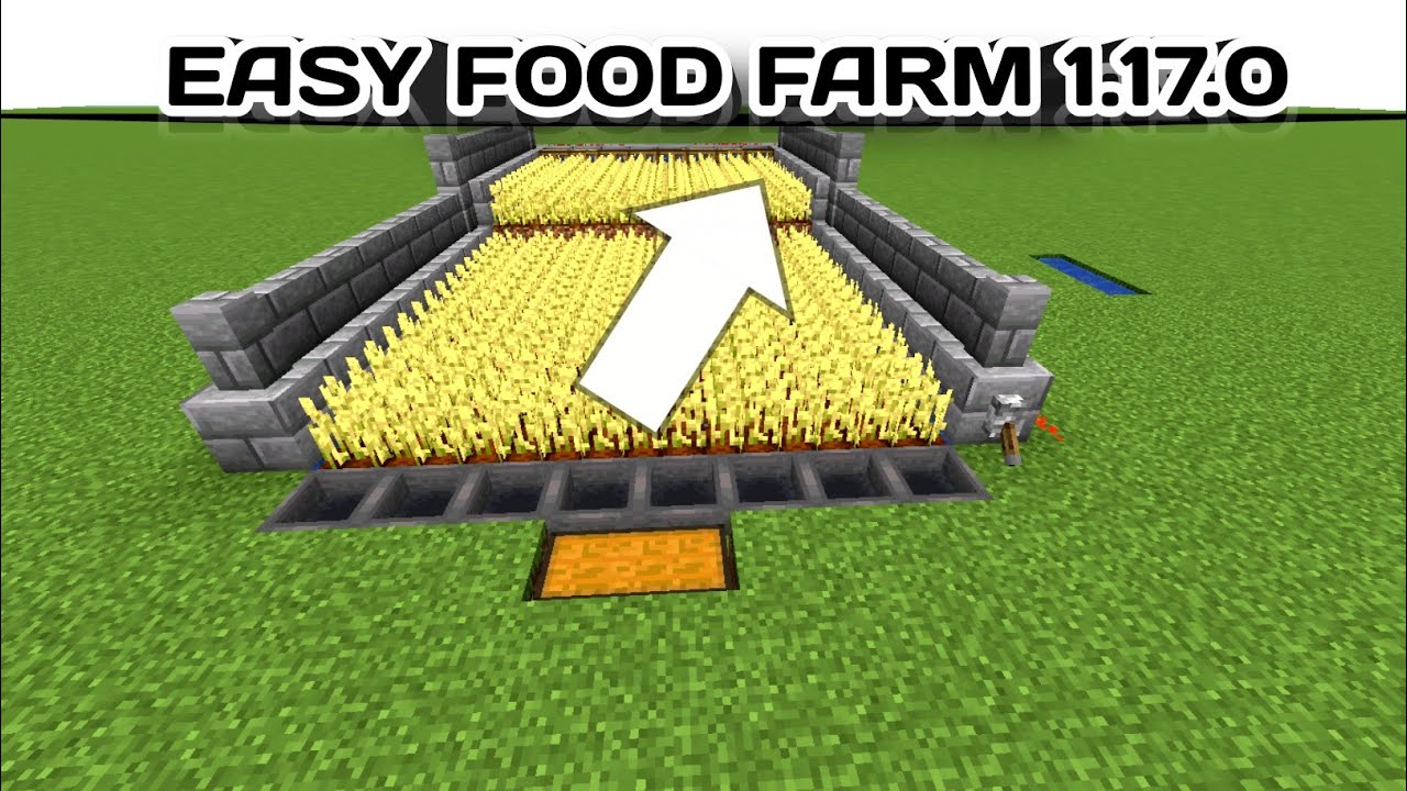 How To Make A Easy Food Farm Minecraft 😜😜 - YouTube