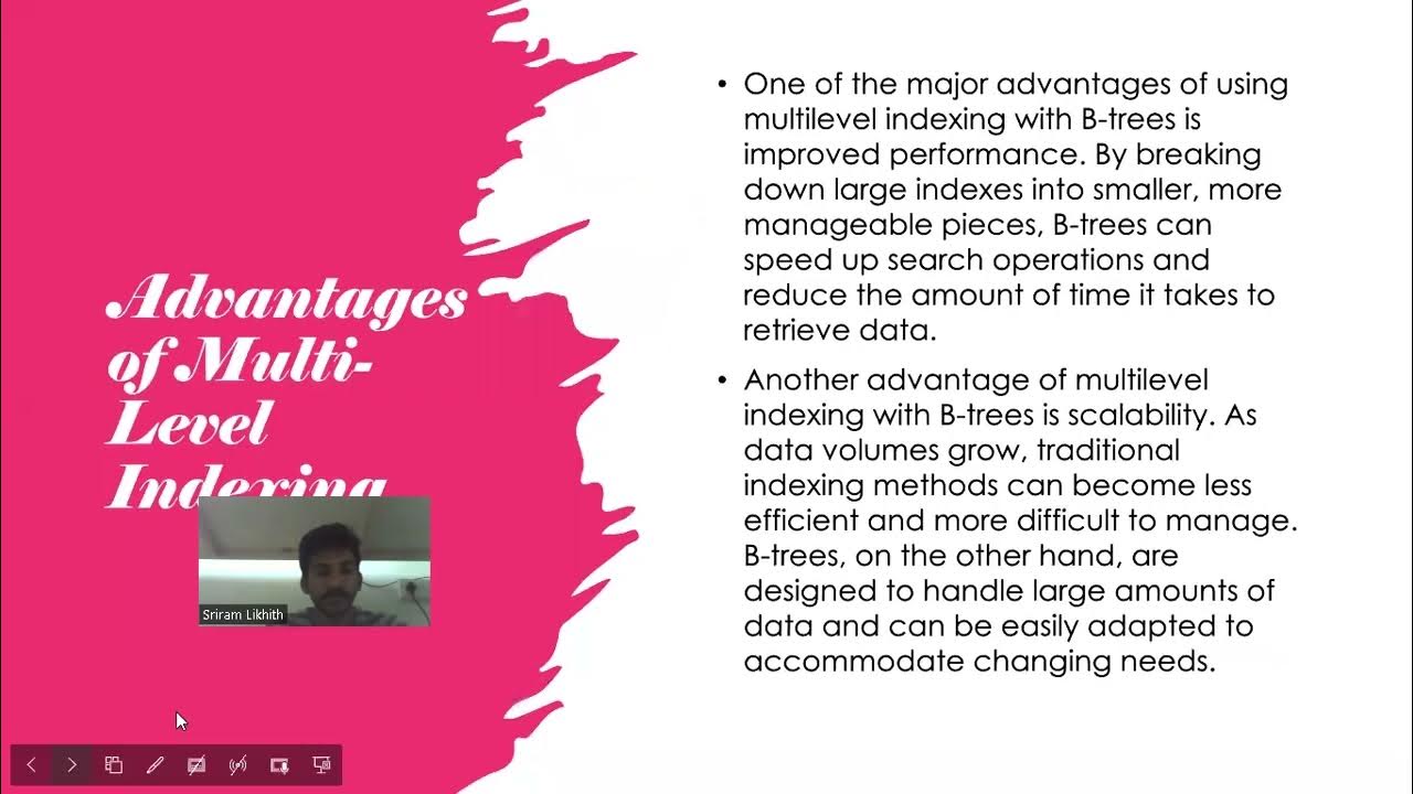 Multi-Level Indexing with B-tree - YouTube