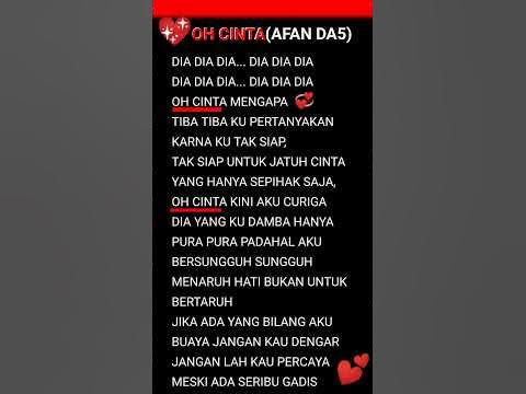 LIRIK LAGU "OH CINTA"#MAGIC 5 #AFAN DA5 - YouTube