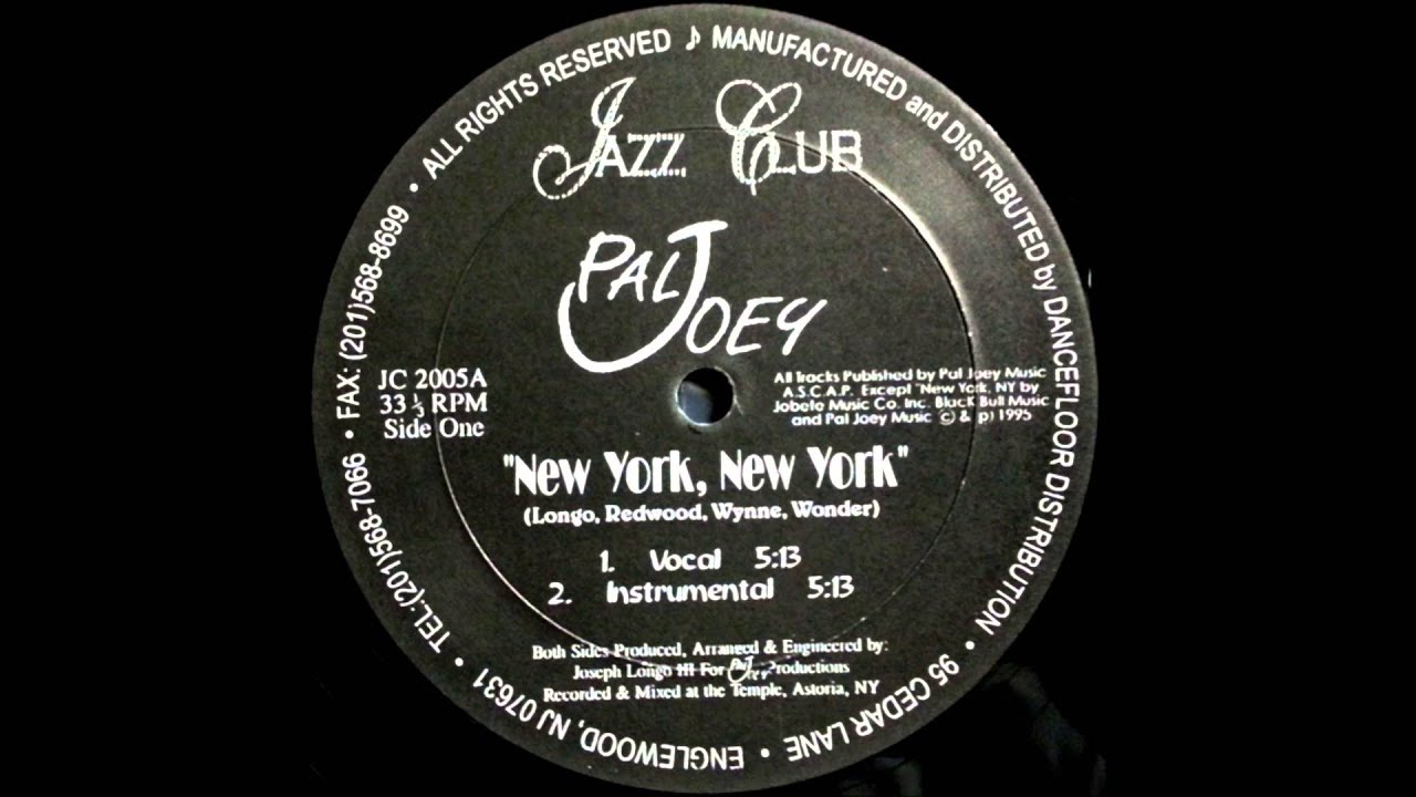 Pal Joey - New York, New York (Vocal) - YouTube