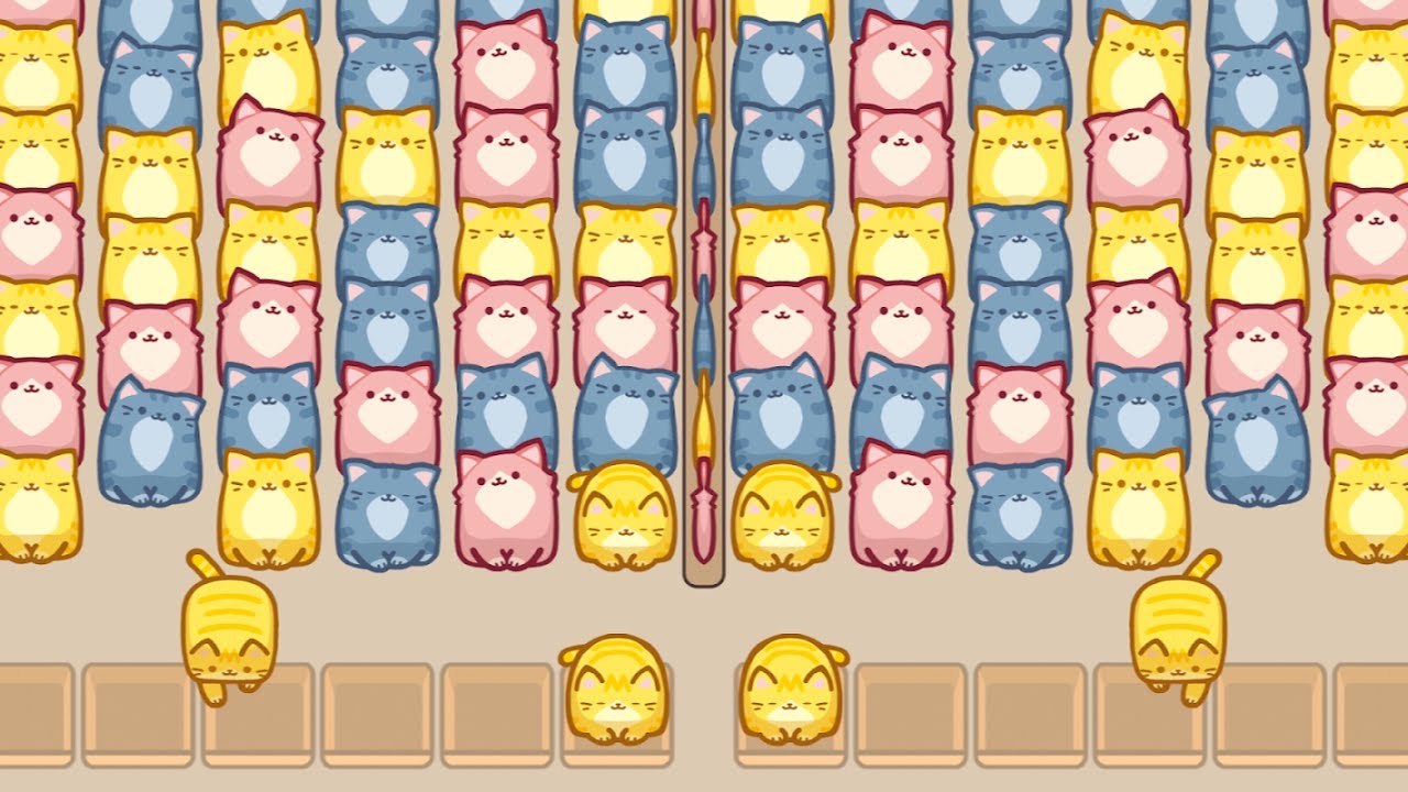 Block Cat Jam Gameplay (by ACTIONFIT Inc) | Funny Cat Merge Game - YouTube