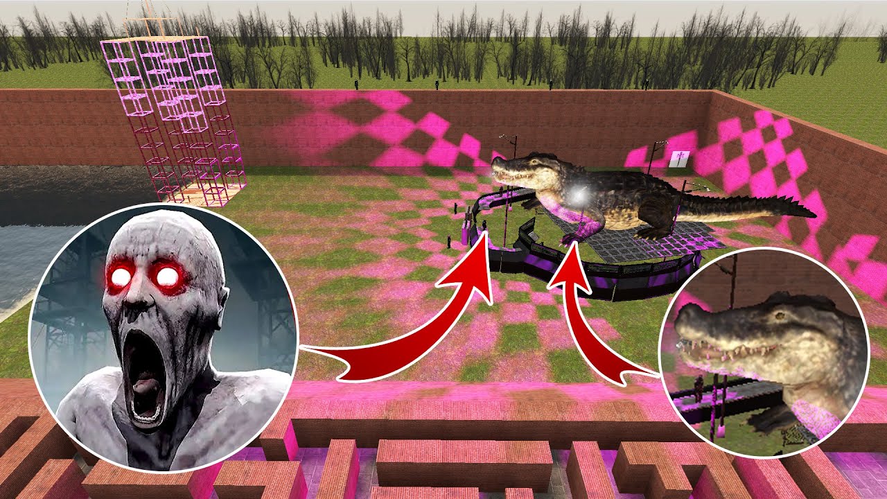 SCP-096 VS GIANT CROCODILE — GUARDS CAN’T BELIEVE IT? In Garry's Mod ...