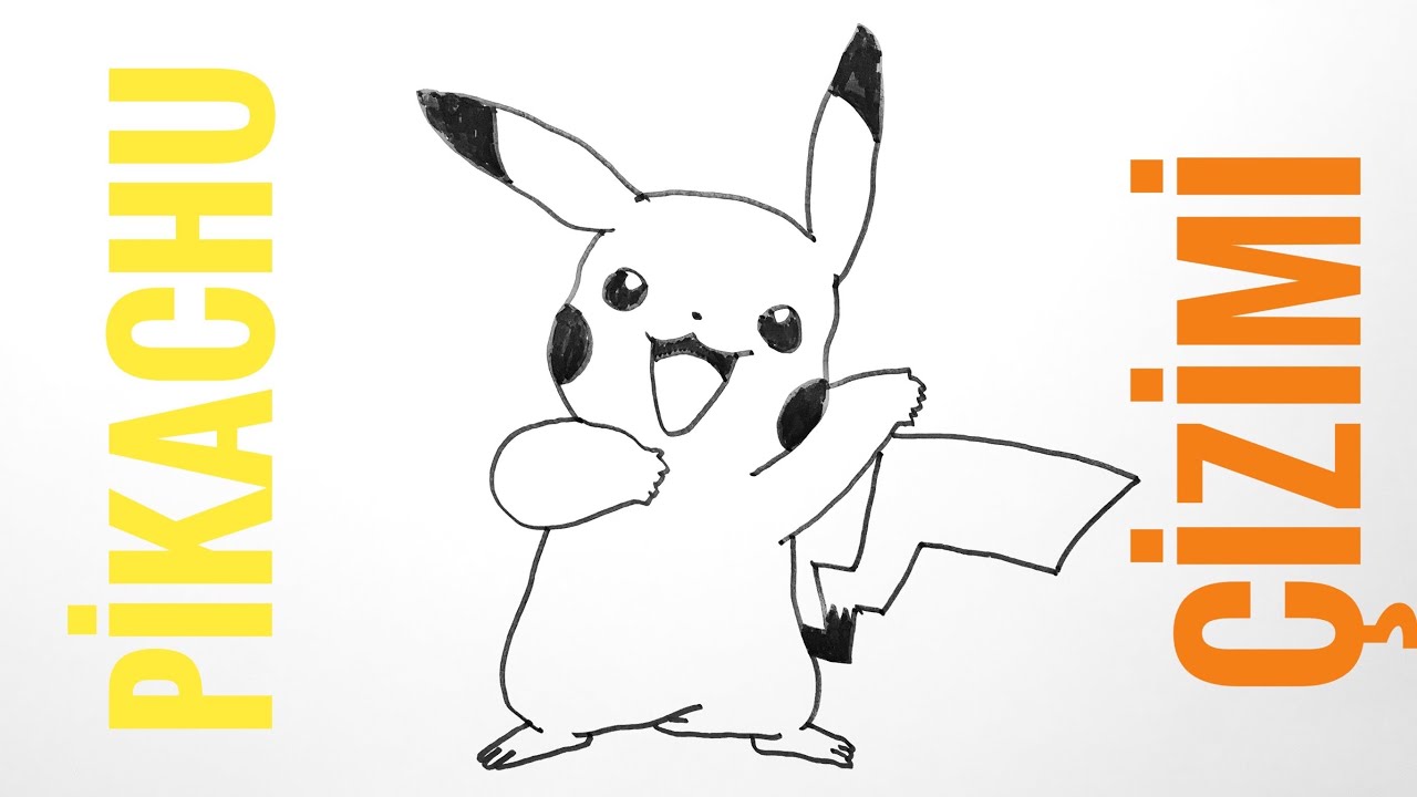 Pikachu nasıl çizilir || How to draw pikachu easy - YouTube
