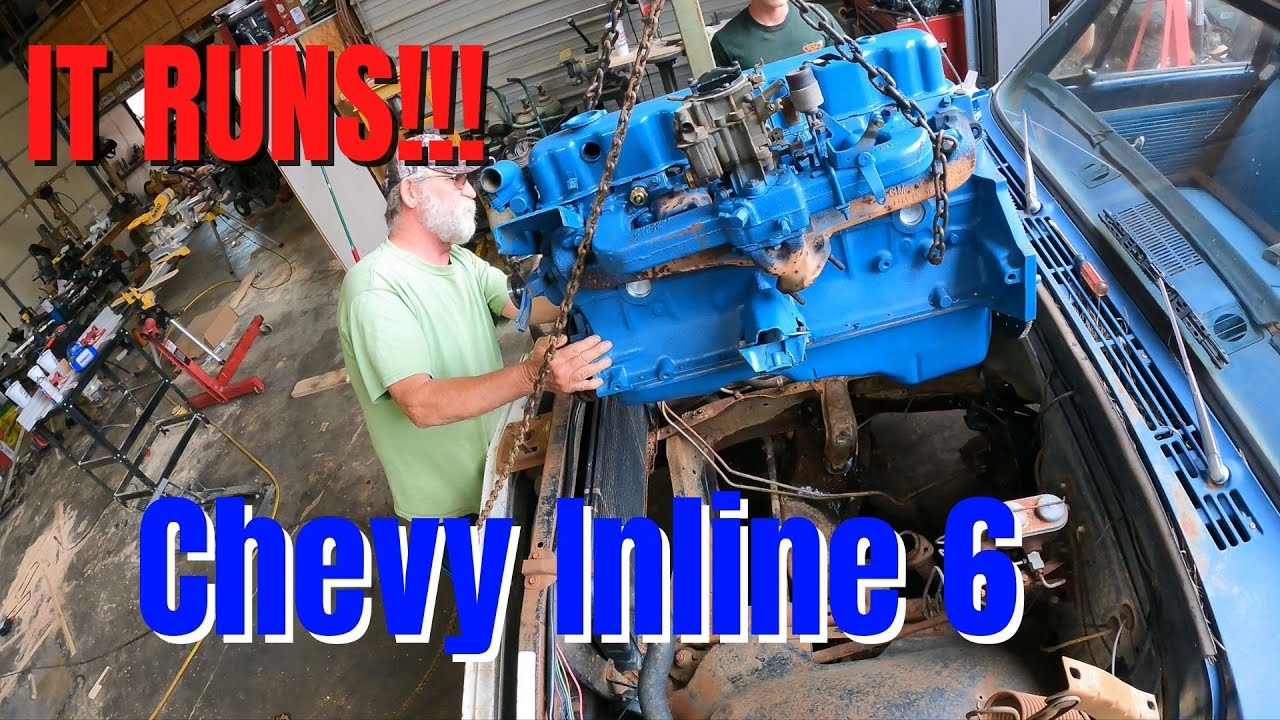 Chevy Inline 6 250 Rebuild Part 2 - YouTube