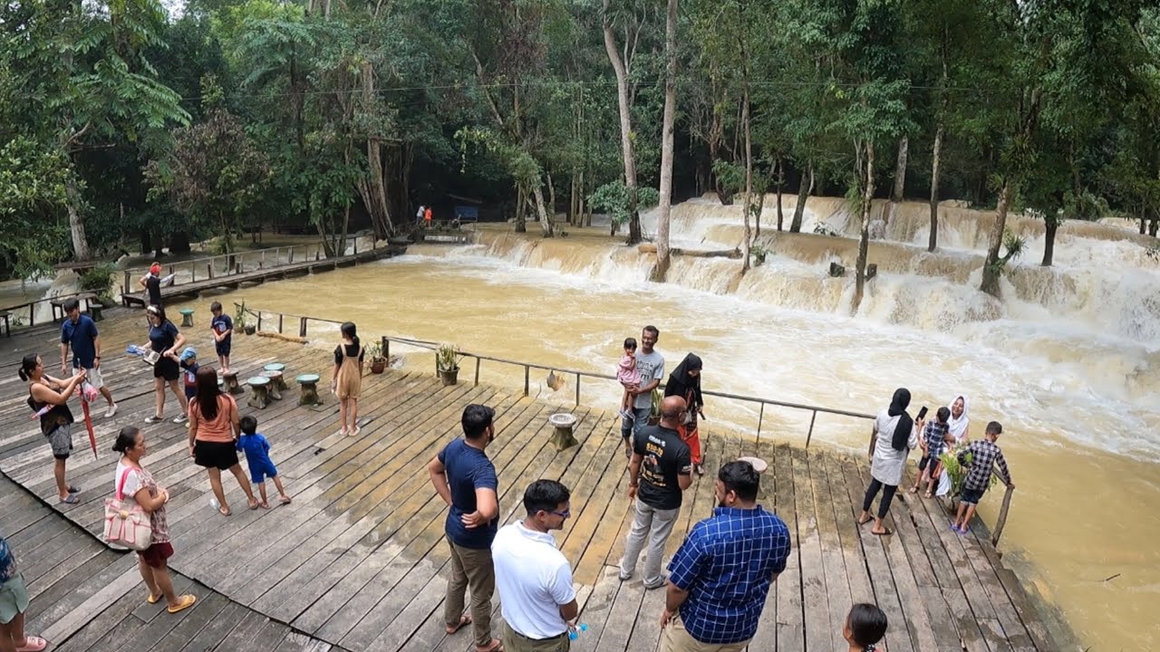 ງາມຫລາຍນ້ຳຕົກຕາດແສ້ຫລັງຝົນຕົກ/สวยงามากน้ำตกแส้หลังฝนตก/Beautiful Sae ...