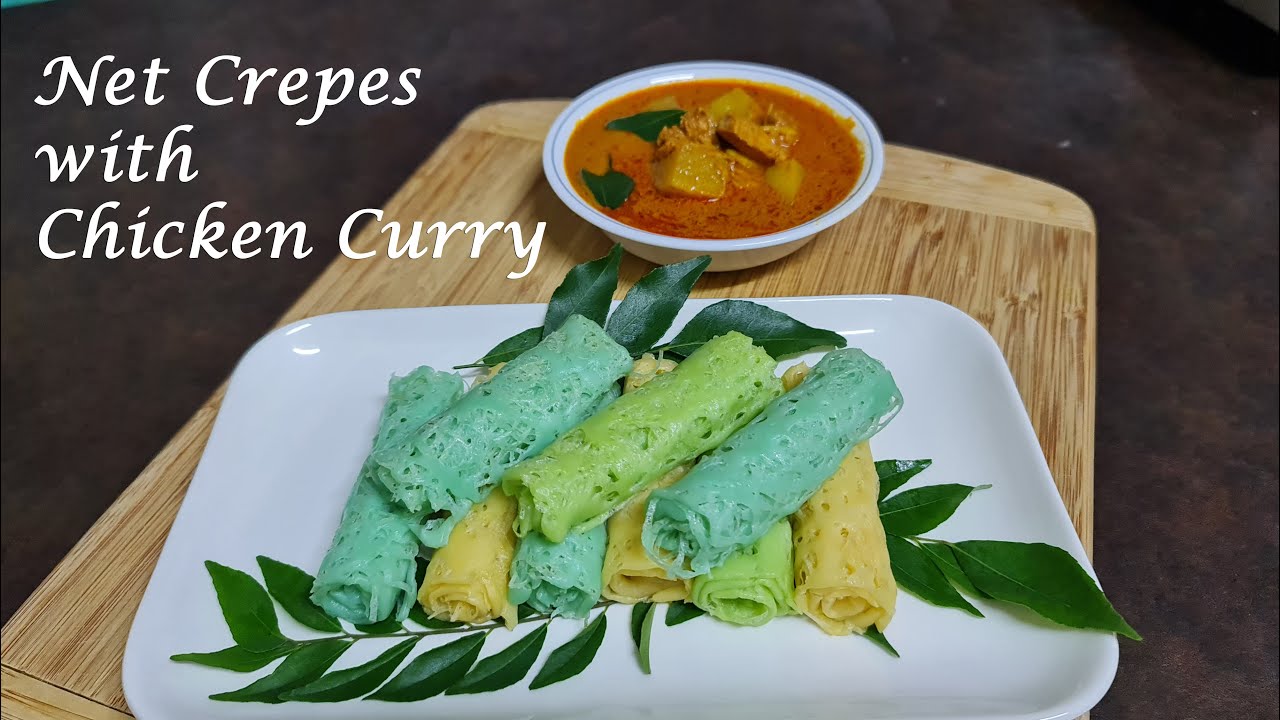 Roti Jala (Net Crepes) with Chicken Curry - YouTube