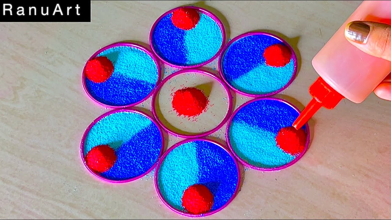 Easy & Simple creative Rangoli/Simple Rangoli Design for festival ...