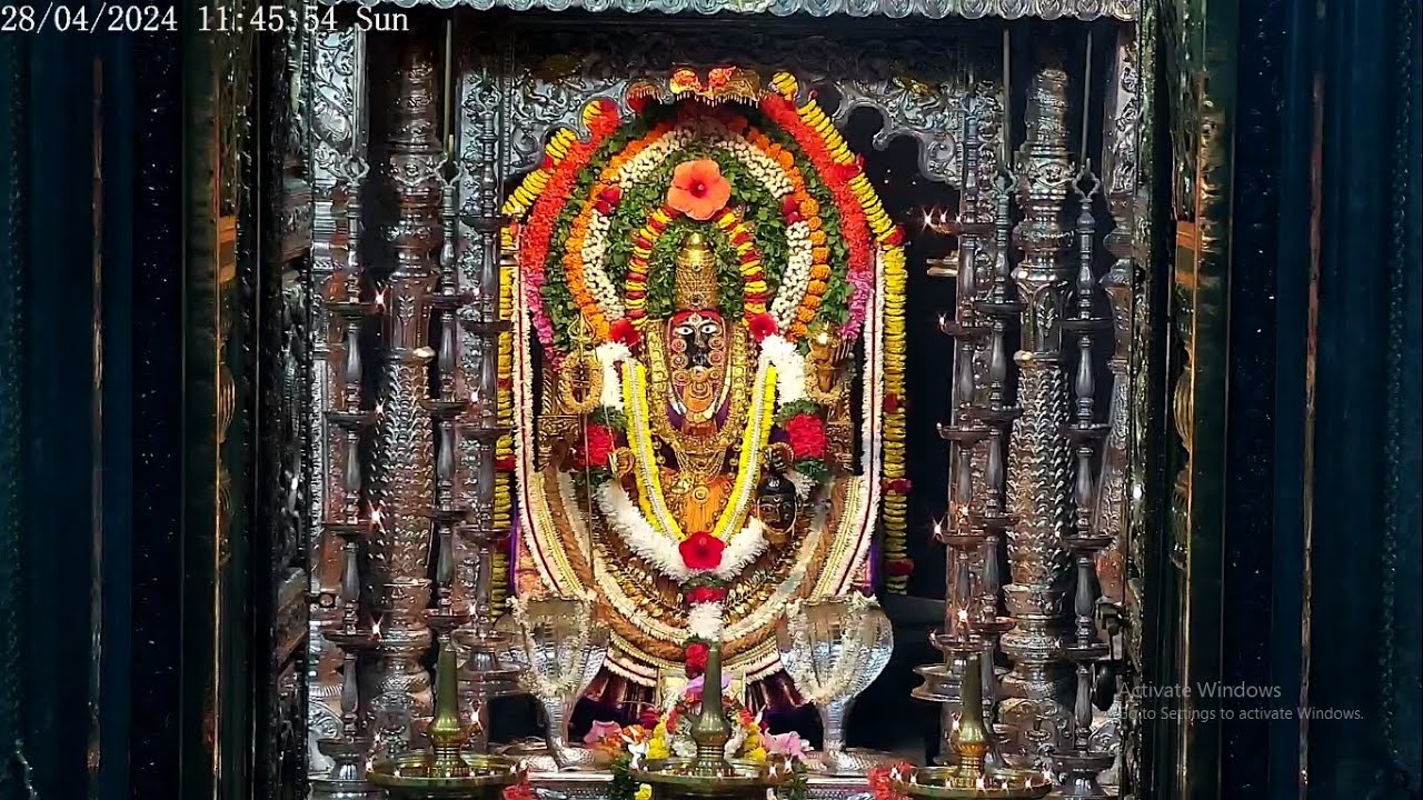 Shree Mahalasa Narayani Mahalasa Alankar & Madhyanh Aarti 28th April ...