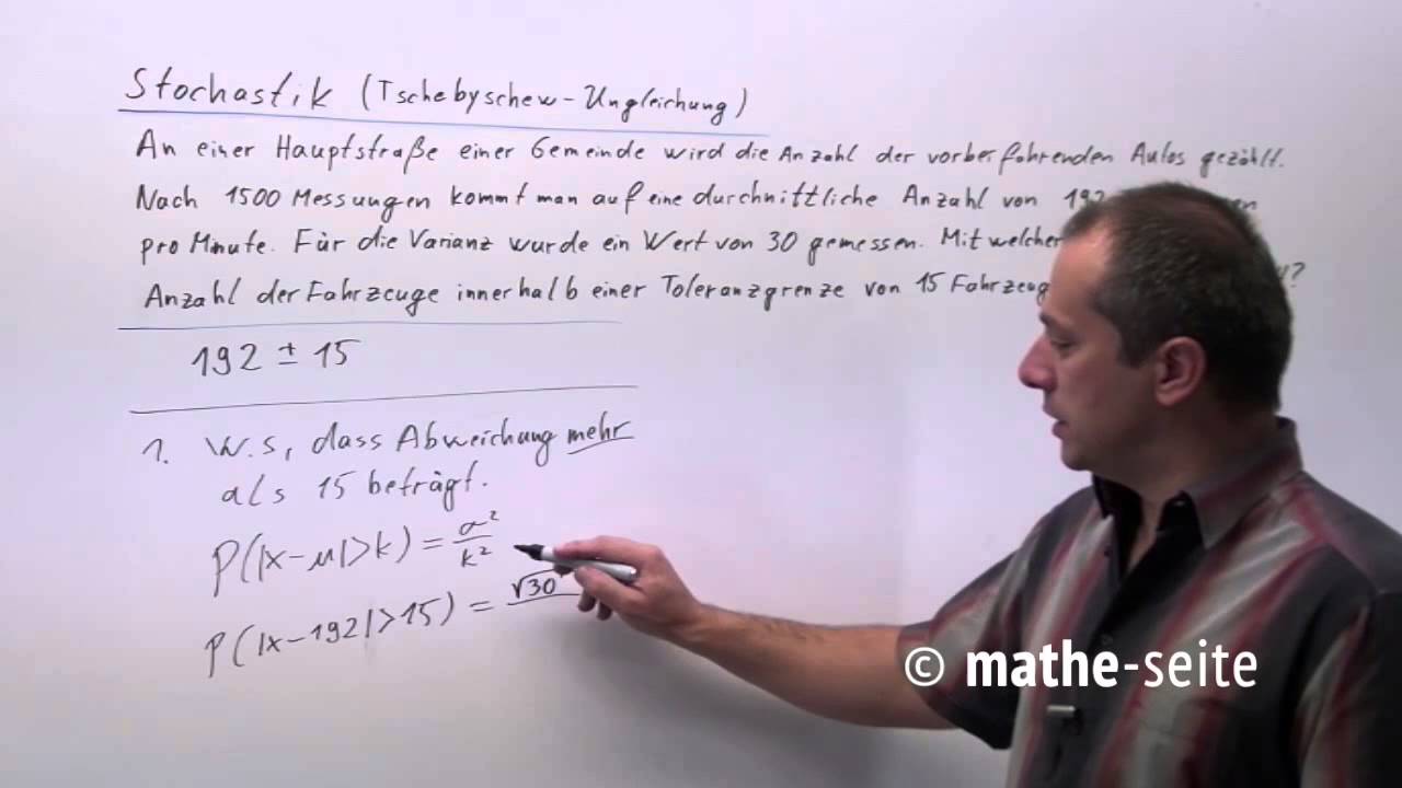 Tschebyscheff-Ungleichung, Beispiel 3 | Wahrscheinlichkeitsrechnung ...