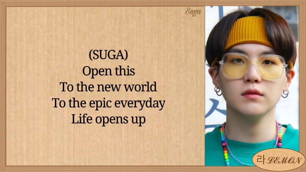 BTS SUGA 'Over the Horizon' Lyrics - YouTube