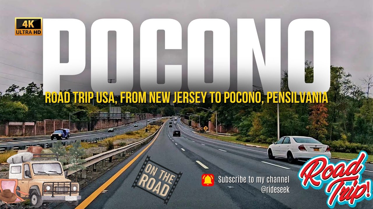 Pocono Adventure 4K: Scenic Road Trip from New Jersey to Pennsylvania ...