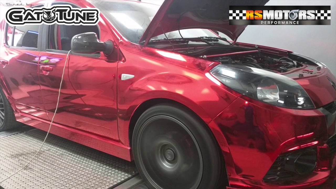 Renault Sandero TURBO 1.6 16V MegaSquirt2 Dyno Dinamometro - YouTube