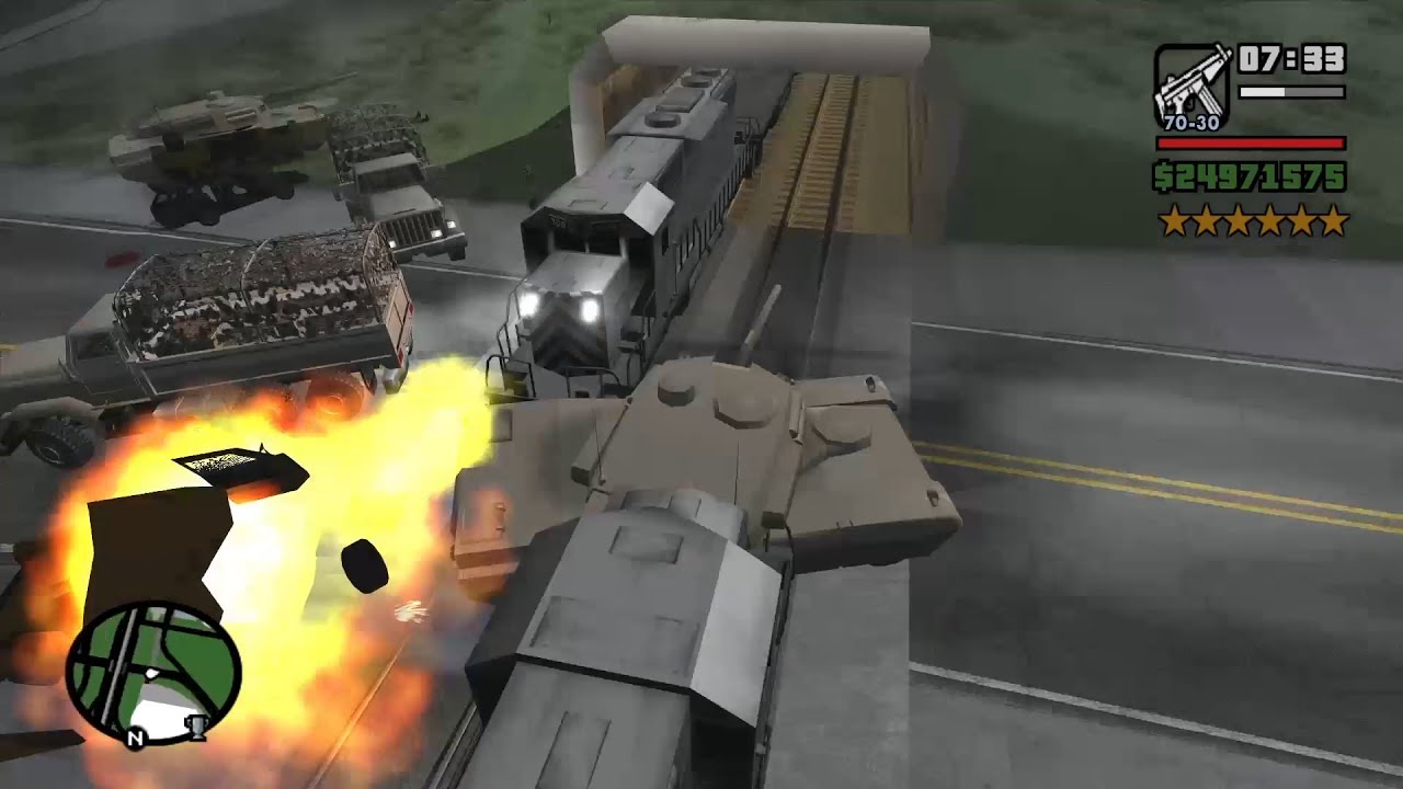Melhores momentos com o Mod "Crazy Trains" - GTA San Andreas - YouTube
