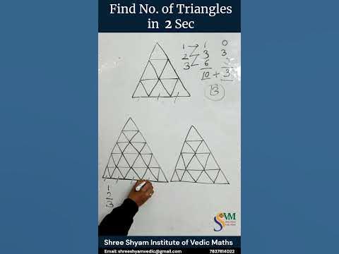 Find No of Triangles in 2 sec Trick | Shortcut Method | Mental Maths ...