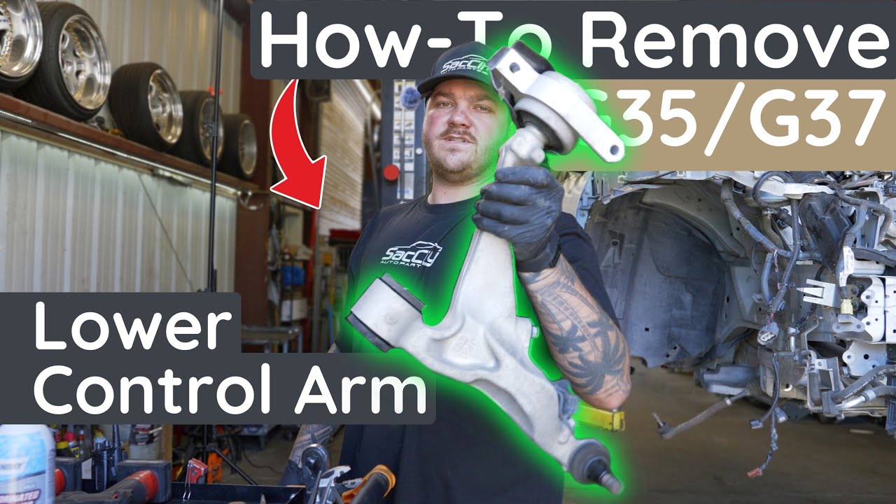 How to Remove G35/G37 Front Lower Control Arm - Expert DIY Guide - YouTube