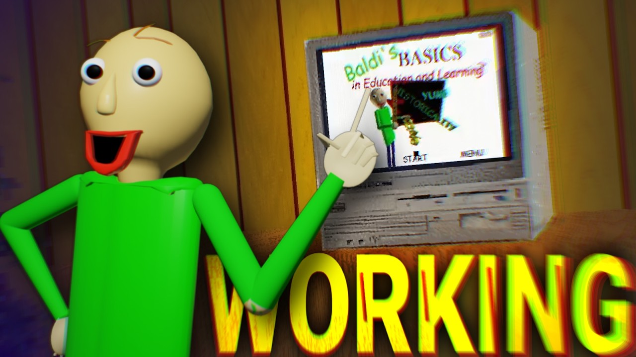 Playing Baldi’s Basics INSIDE Baldi’s Basics Plus (With WORKING Computers Mod) - YouTube