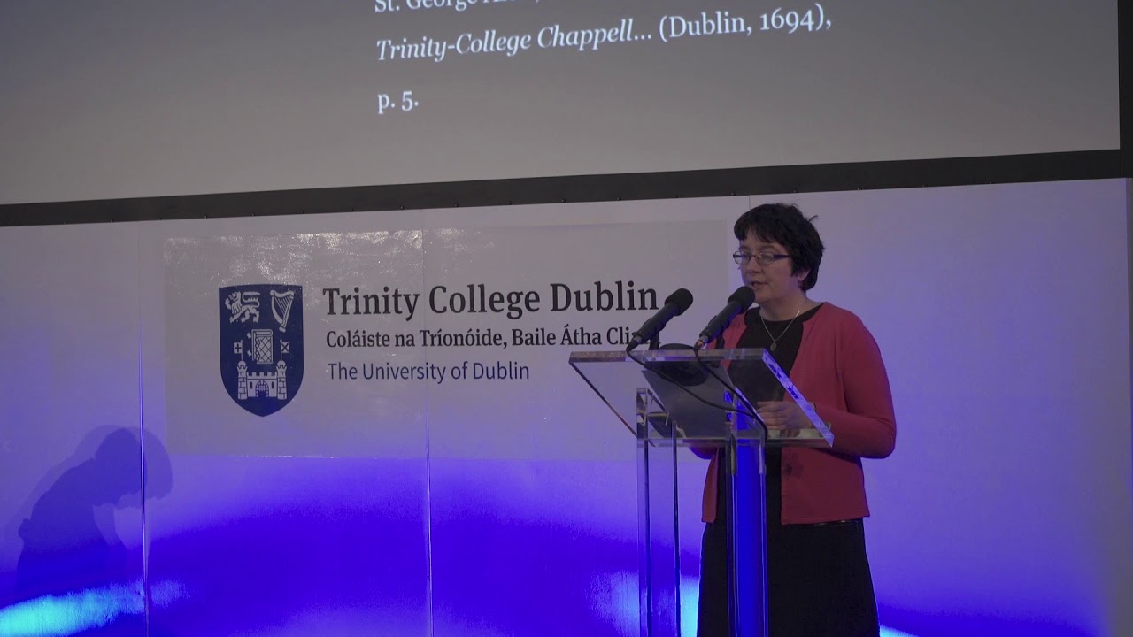 Dr Elizabethanne Boran speaks at a symposium to mark the 425th ...