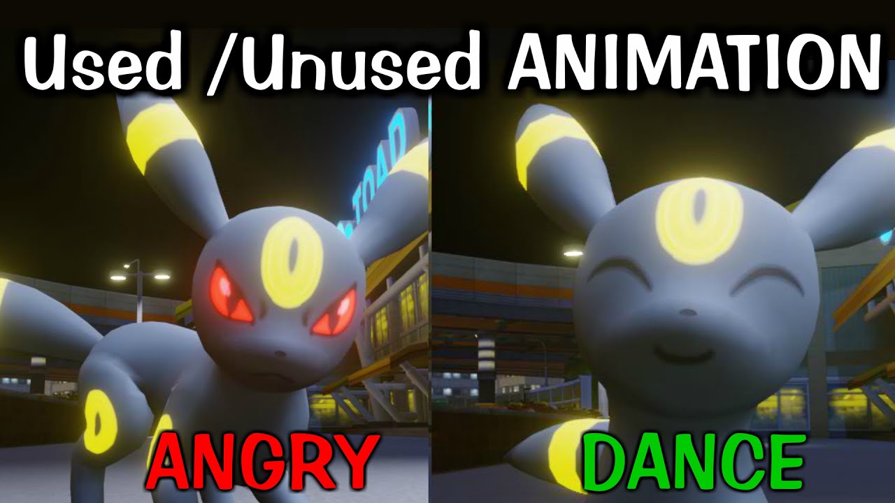 All Umbreon animation from Pokemon Main Game - YouTube