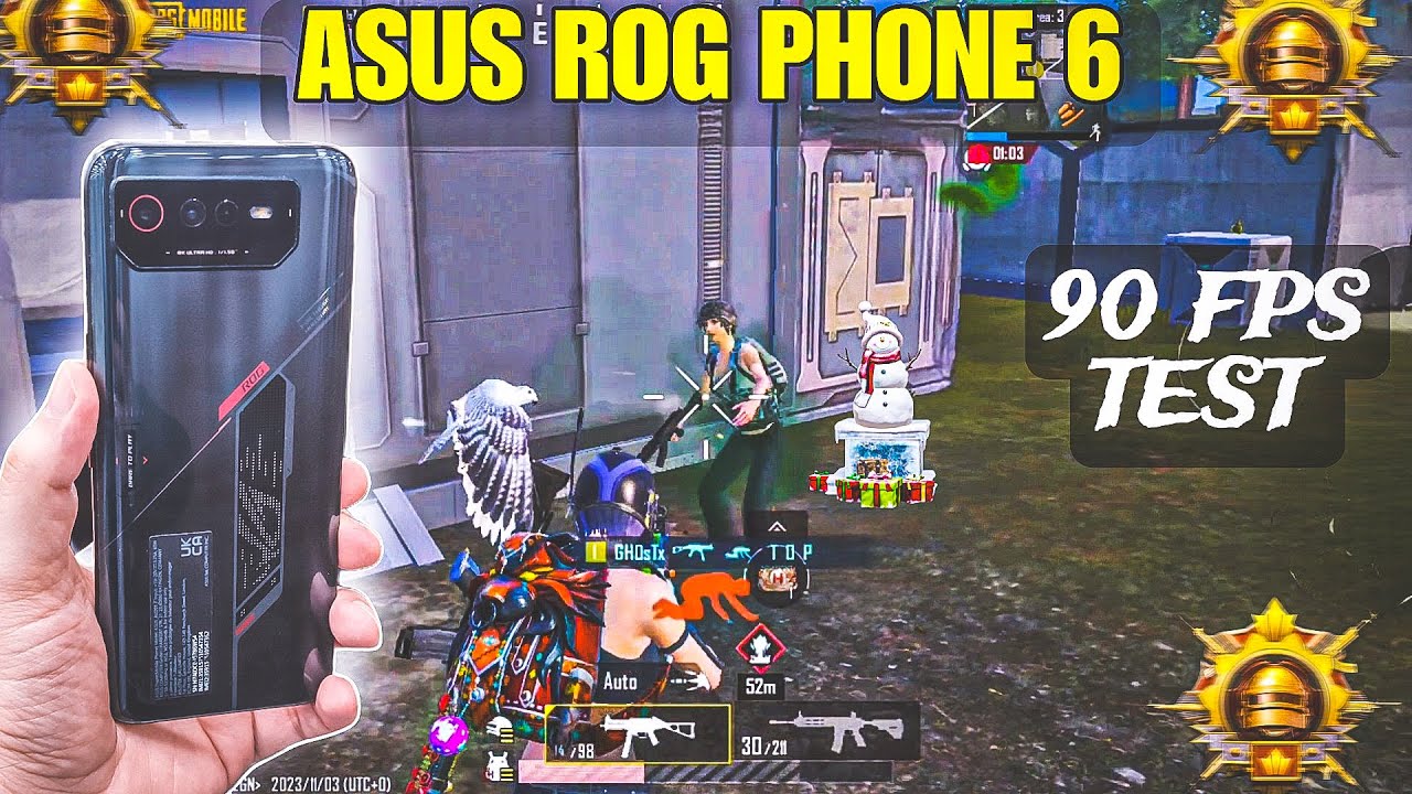 ASUS ROG PHONE 6 PUBG TEST 😱 90 FPS WITH FPS METER - YouTube