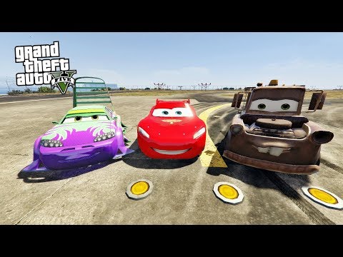 GTA 5 ŞİMŞEK MCQUEEN - VİNGO - MATER MODU (CARS MOD GAMEPLAY)