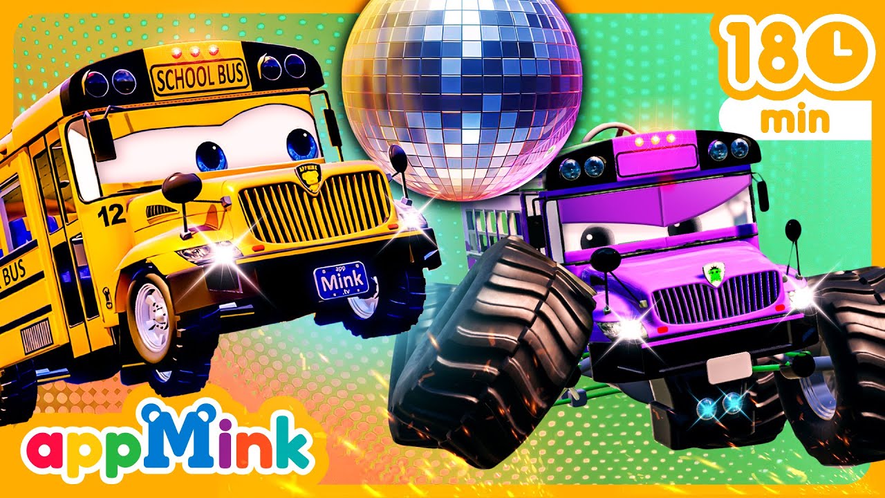 🚌💥🏁 Bus Battle! 😈🚍 Evil Bus 🆚 vs. School Bus Compilation 🏫🚌🎬 #appmink # ...