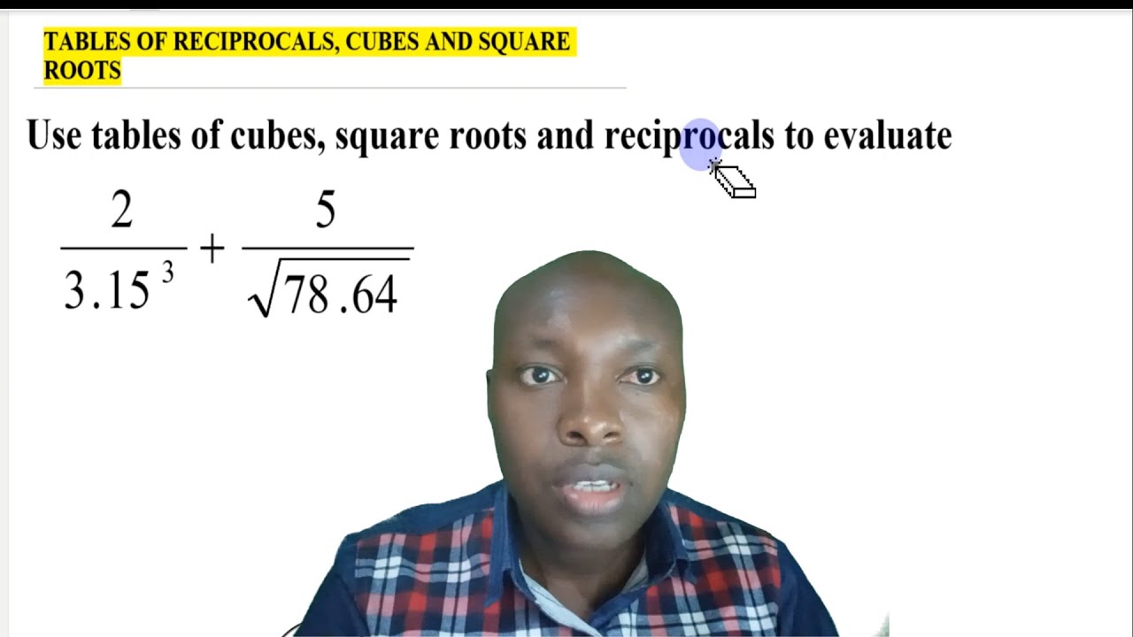 Use Of Tables Of Cubes Reciprocals And Square Roots YouTube Use Of Tables Of Cubes Reciprocals And Square Roots YouTube