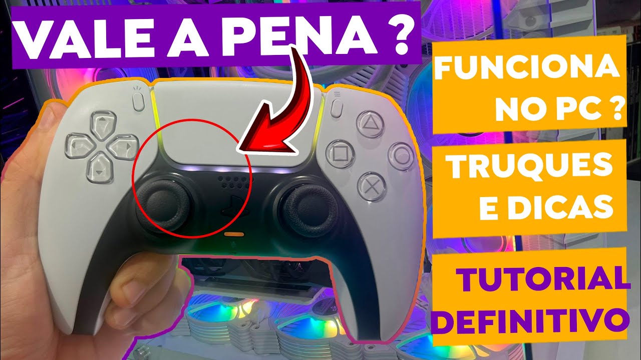 CONTROLE DO PS5 USANDO NO PC, SAIBA DE TUDO. Review do DualSense! - YouTube