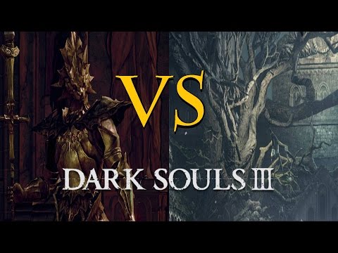 Dark Souls 3 - Dragonslayer Ornstein Vs. Curse Rotted Greatwood Full Fight