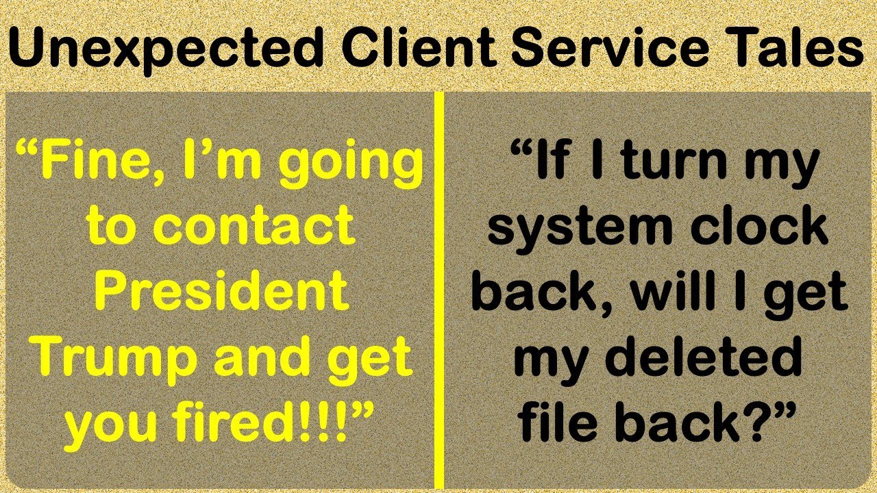 Hilarious and Unpredictable Customer Service Tales - YouTube