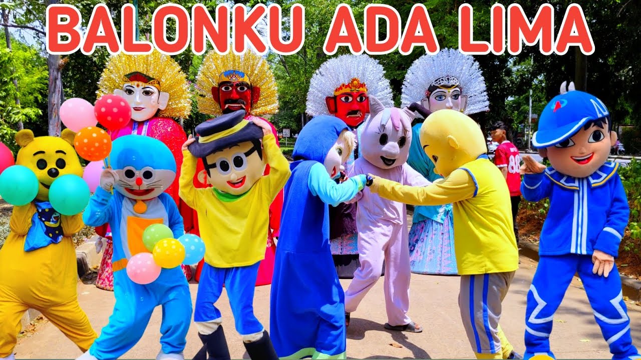BALON BADUT | LAGU BALONKU ADA LIMA - KLIP ONDEL-ONDEL DAN BADUT-BADUT ...
