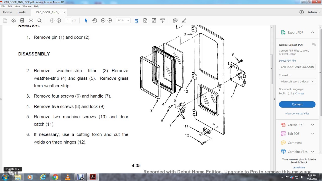 CAB DOOR AND LOCK - YouTube