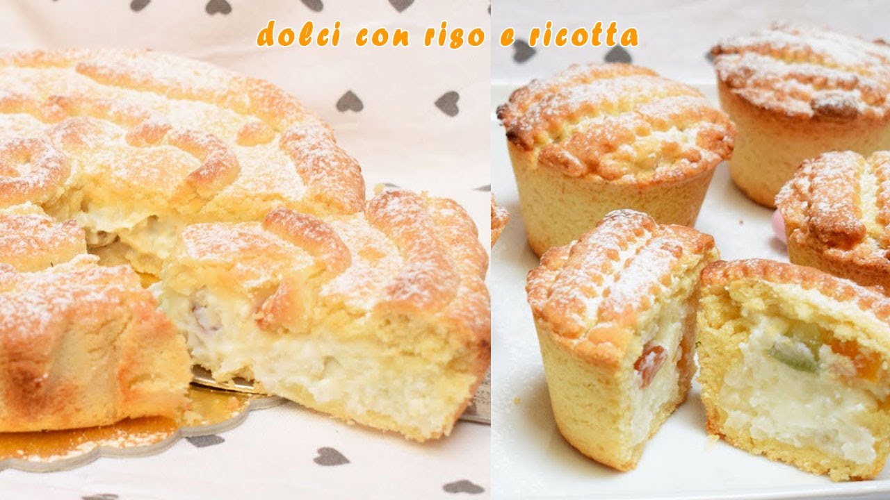 Dolci con Riso e Ricotta: Crostata e Mini Pastiera, ricette golose per ...