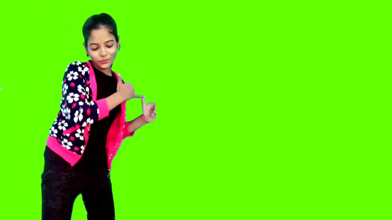Green screen girl | HD video - YouTube