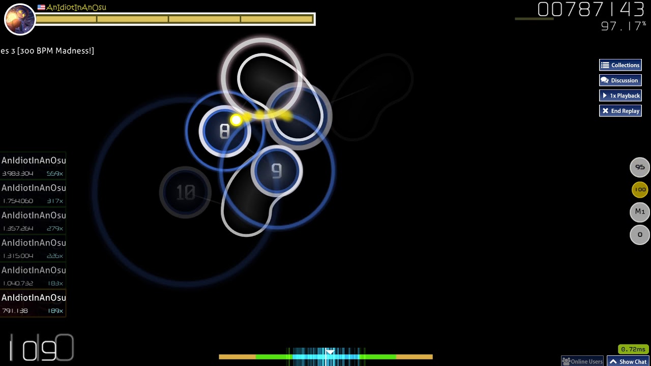 dash hopes 3 300 bpm madness 97% s rank - YouTube