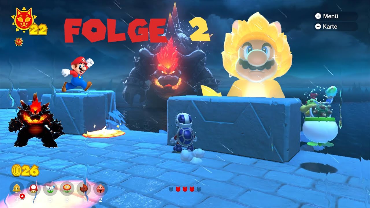 Epischer Kampf gegen Fury Bowser! Und Bereich 2 freigeschaltet ...