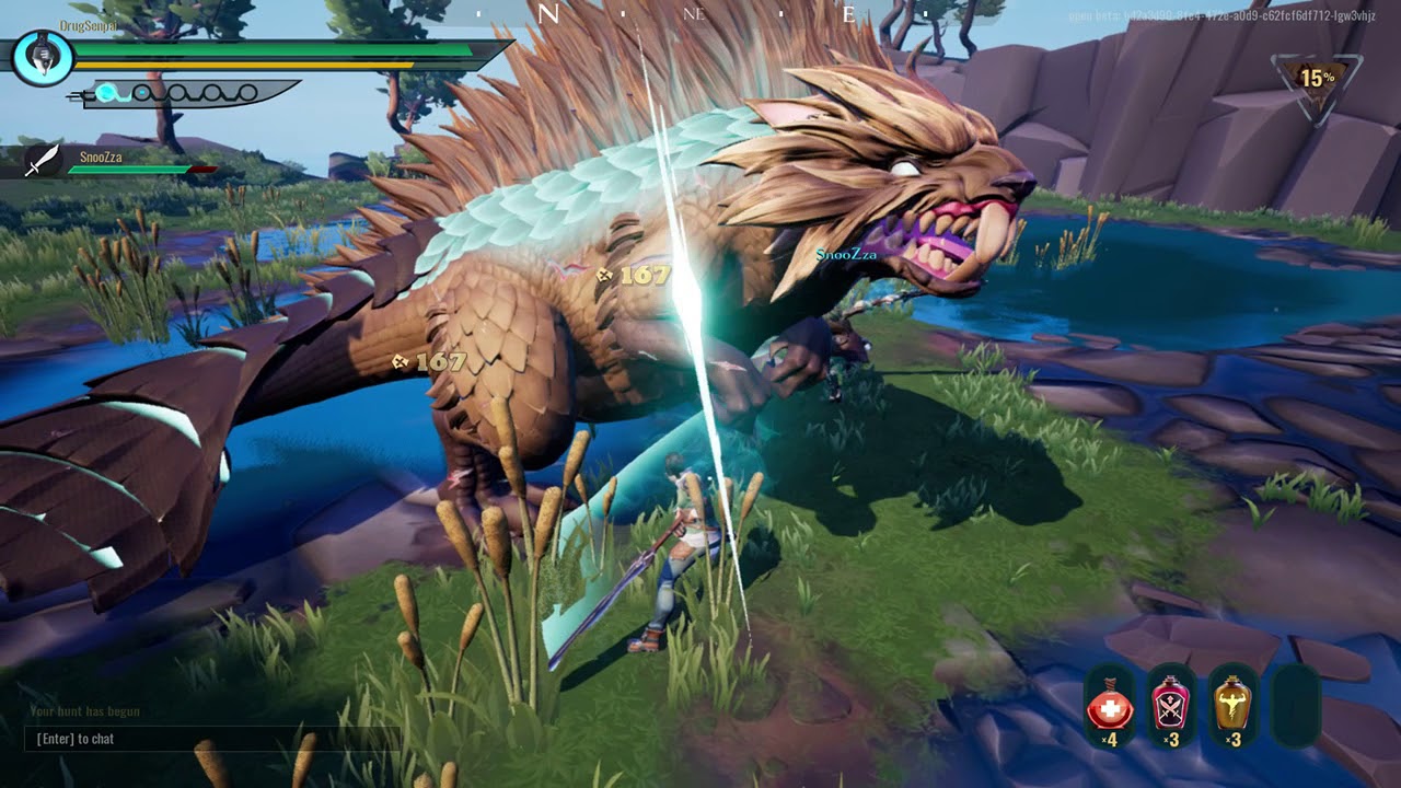 Monster hun... Dauntless gameplay (all 3 starting classes) - YouTube