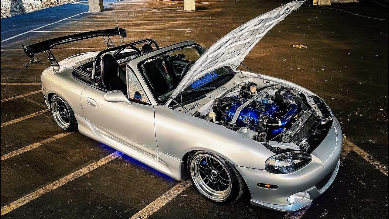 Buying The Most INSANE Bagged NB Miata I Could Find! $20,000+ - YouTube