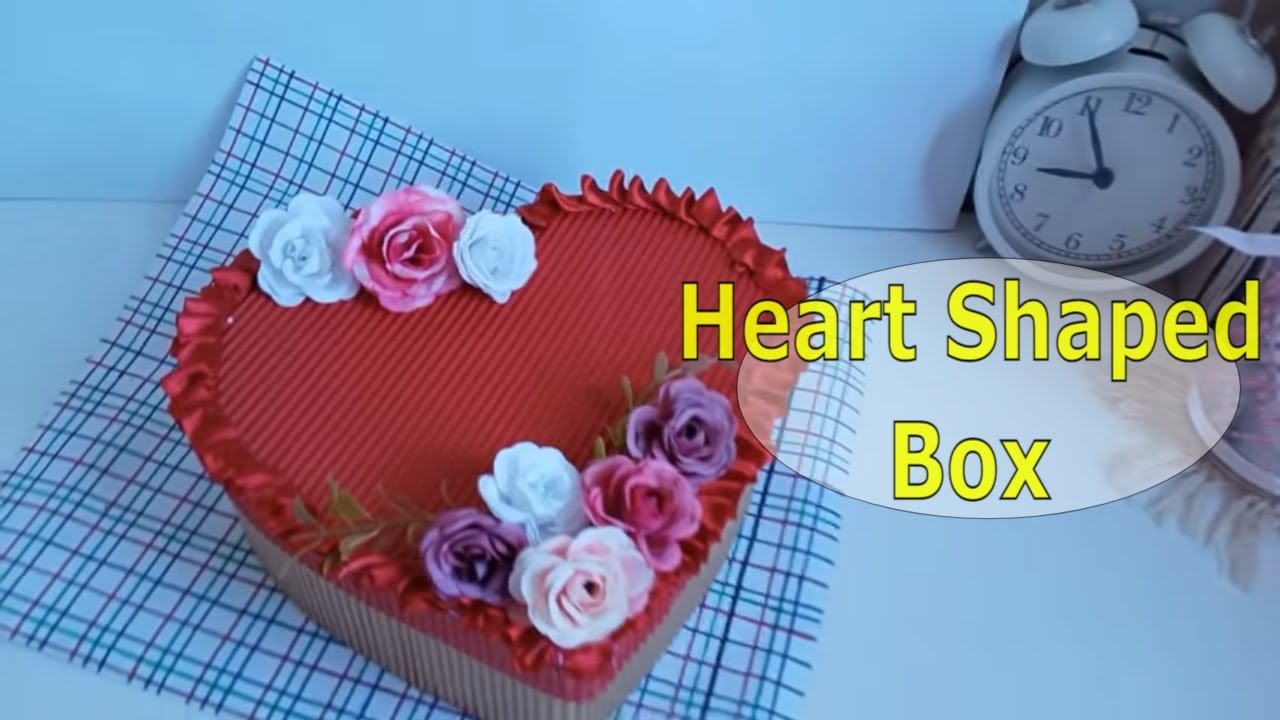 How To Make Heart Shaped Paper Gift Box - Heart Box - Paper Craft | DIY ...