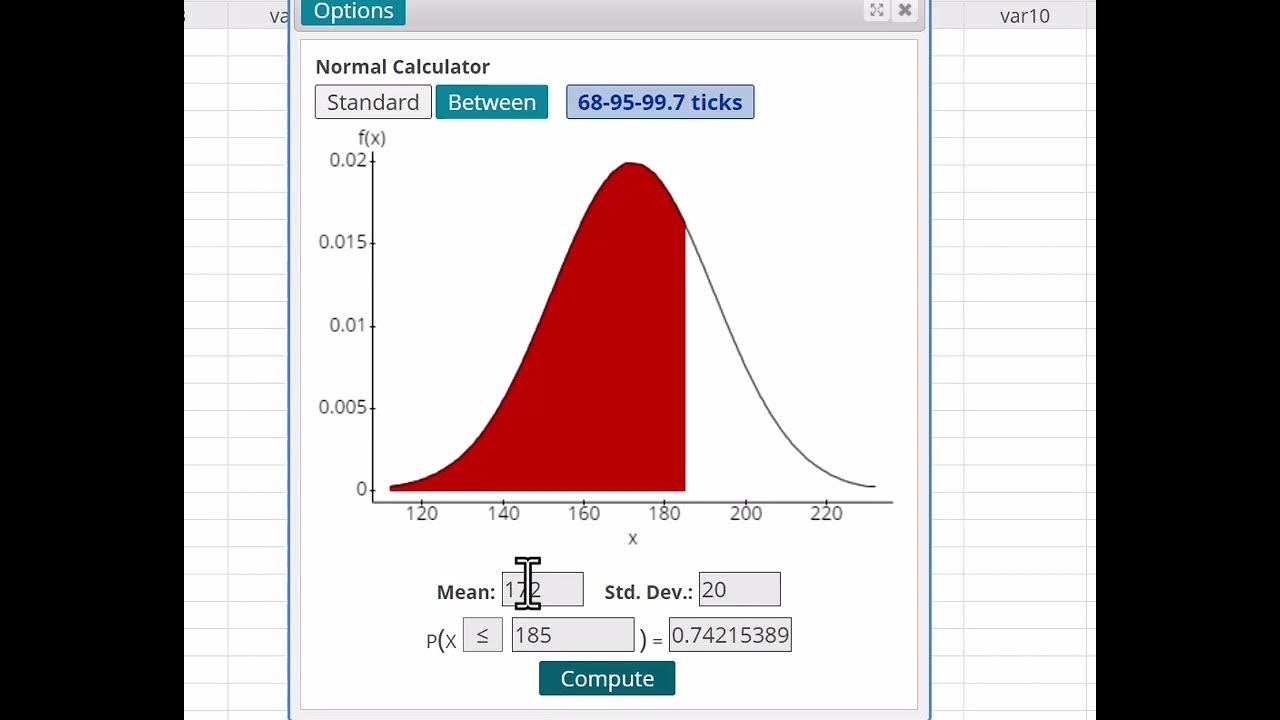 Normal Distributions Using StatCrunch - YouTube