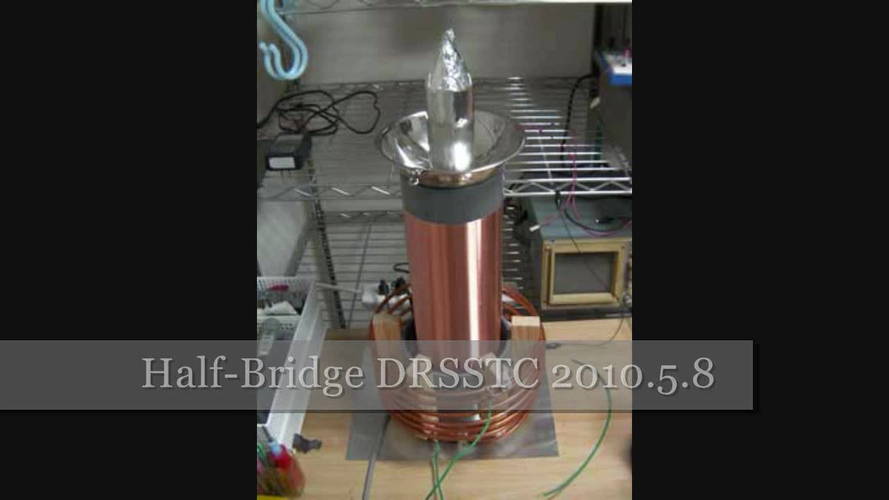 Half-Bridge DRSSTC with IRS2110 - YouTube