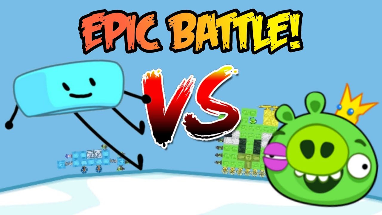BRACELETY (BFB) VS KING PIG! - Epic Battle in Bad Piggies - YouTube