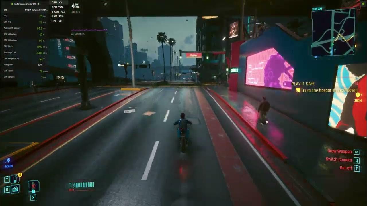 Cyberpunk 2077 Dynamic resolution scaling test - YouTube