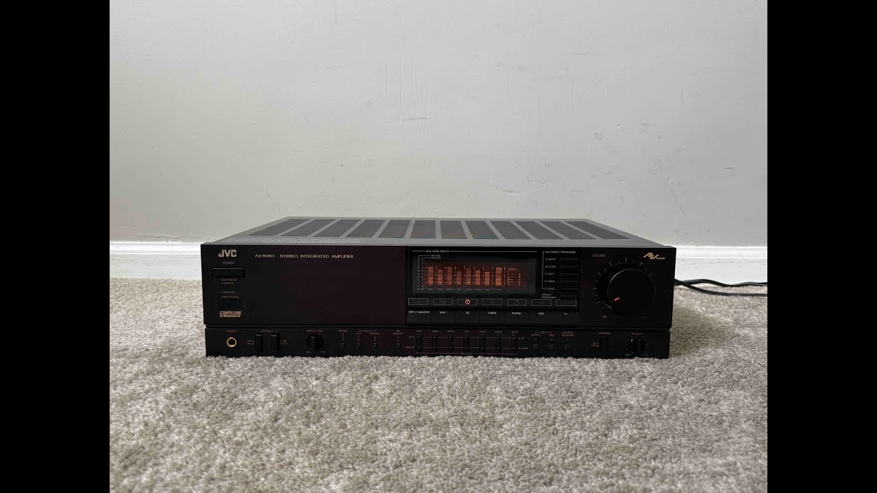 JVC AX-R450 Home Stereo Audio Integrated Amplifier - YouTube