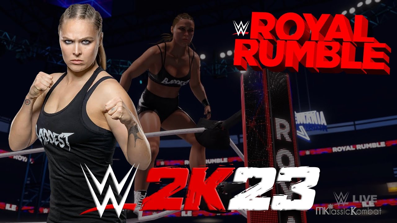 Ronda Rousey Royal Rumble Winner WWE 2K23 PS5 Gameplay - No Commentary ...