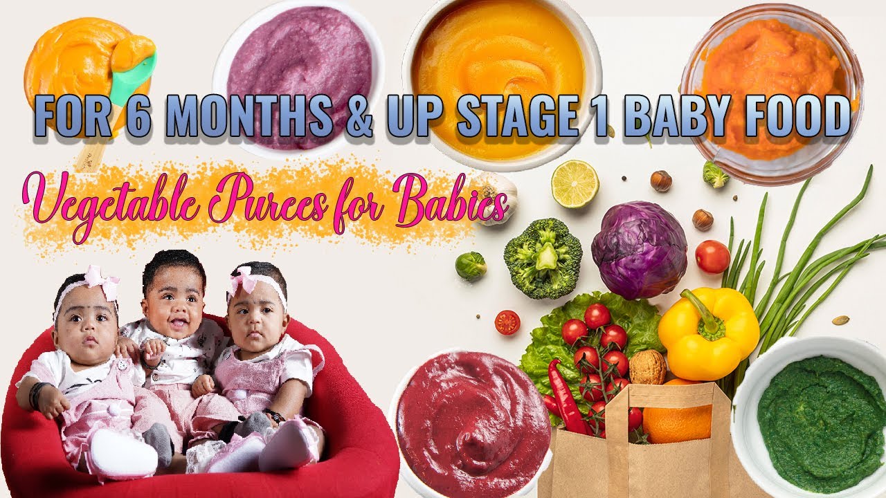 9 Vegetables Purees for 6+ Month Baby | Stage 1 Homemade Baby Food ...