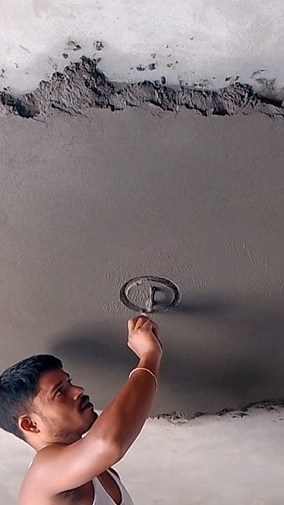 How to Plaster ceiling plaster Round Tips! 💫💫💫 - YouTube