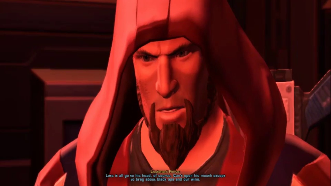 SWTOR Sith Warrior - Lieutenant Pierce - Story Conversations - YouTube