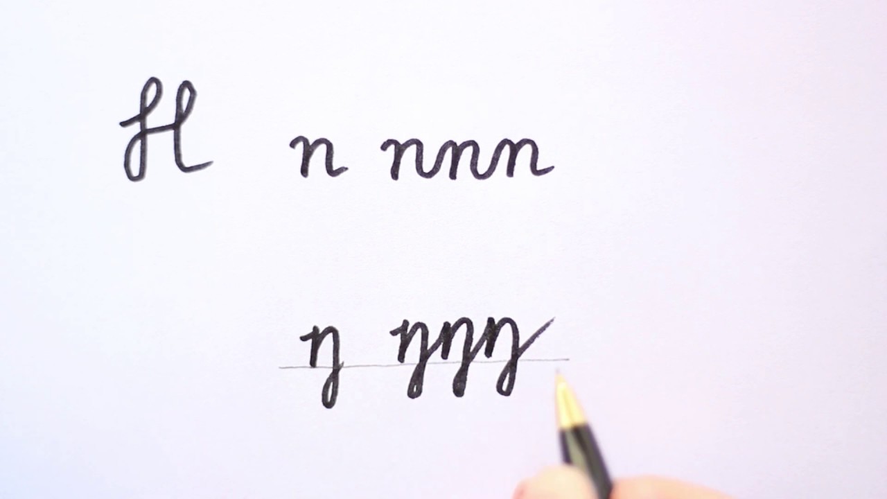 How to write the Modern Greek letter η - YouTube