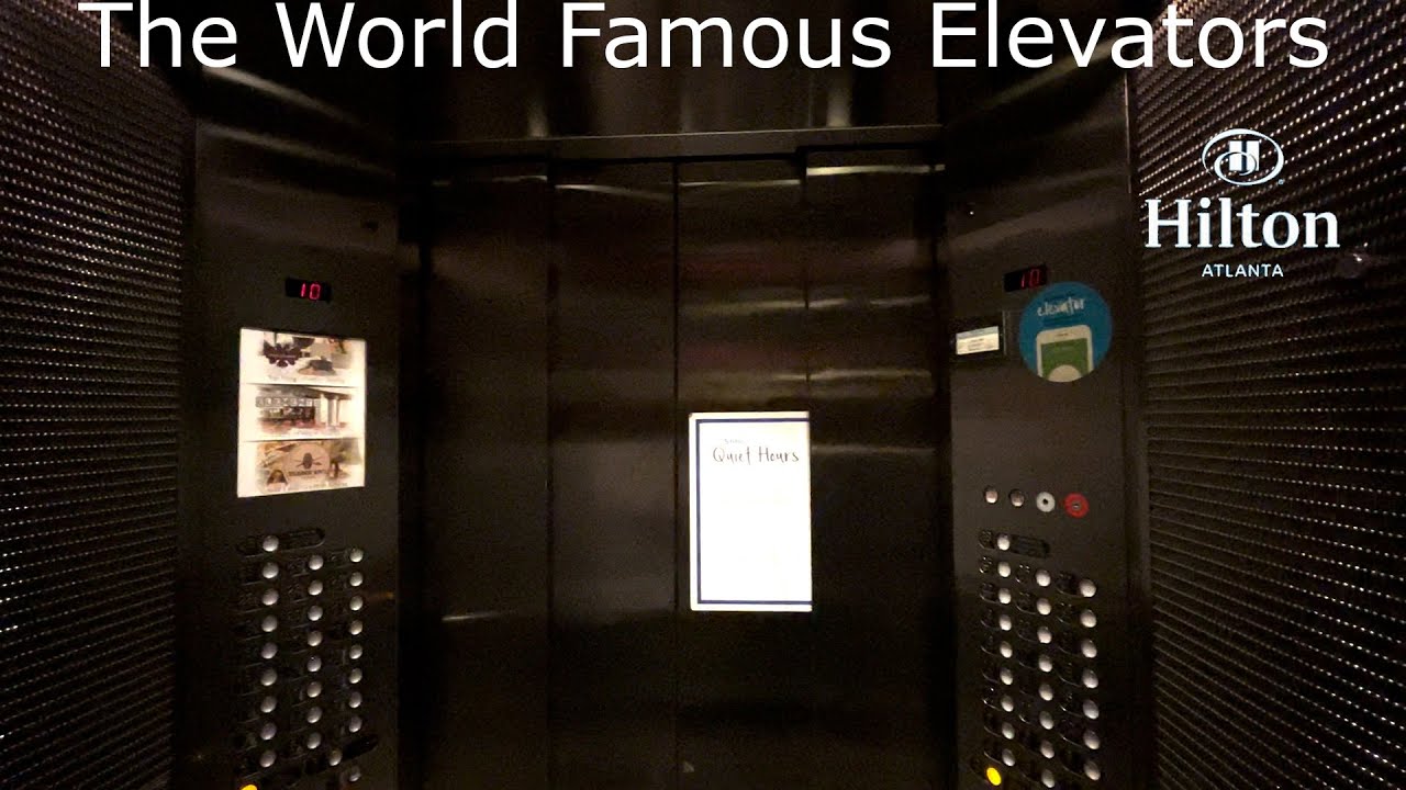 The World Famous Westinghouse Elevators at The Hilton, Atlanta GA - YouTube