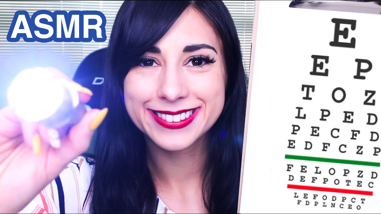 ASMR Eye Exam Doctor Roleplay and Glasses Fitting - YouTube